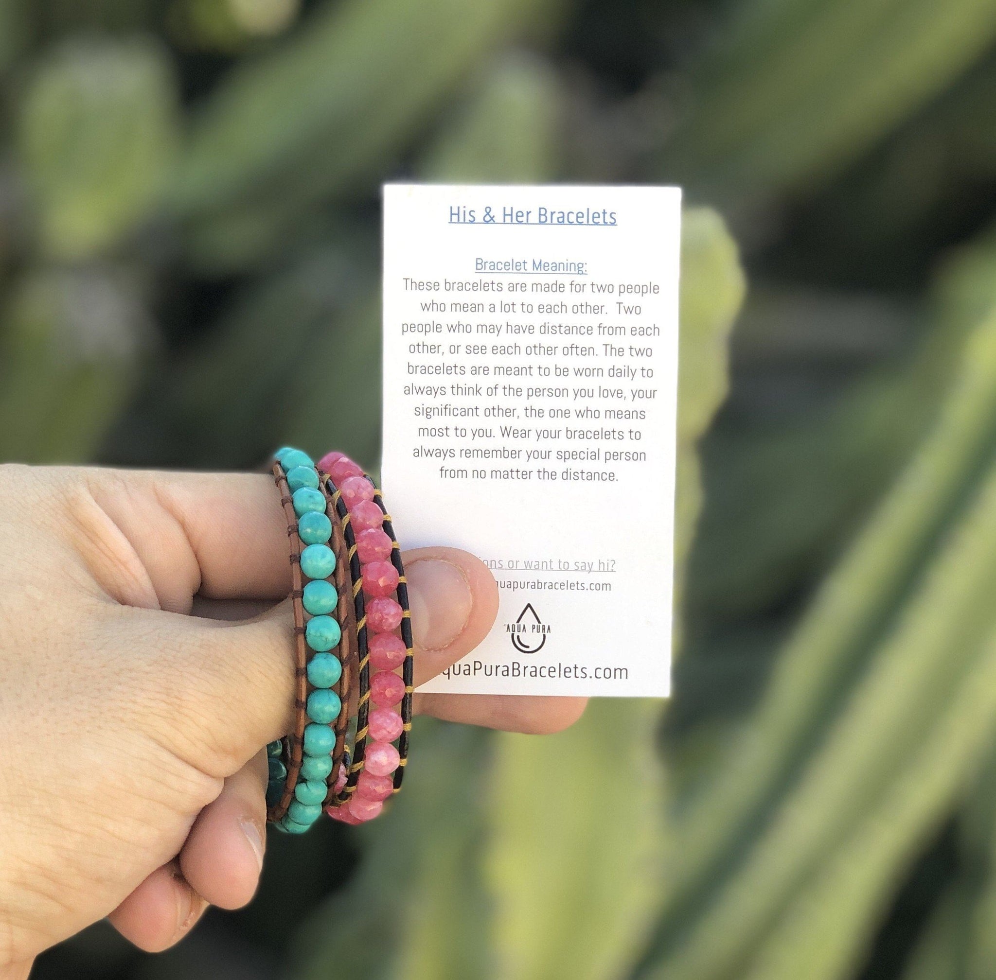 His and Hers Stack - Boyfriend and Girlfriend Gifts – Aqua Pura Bracelets